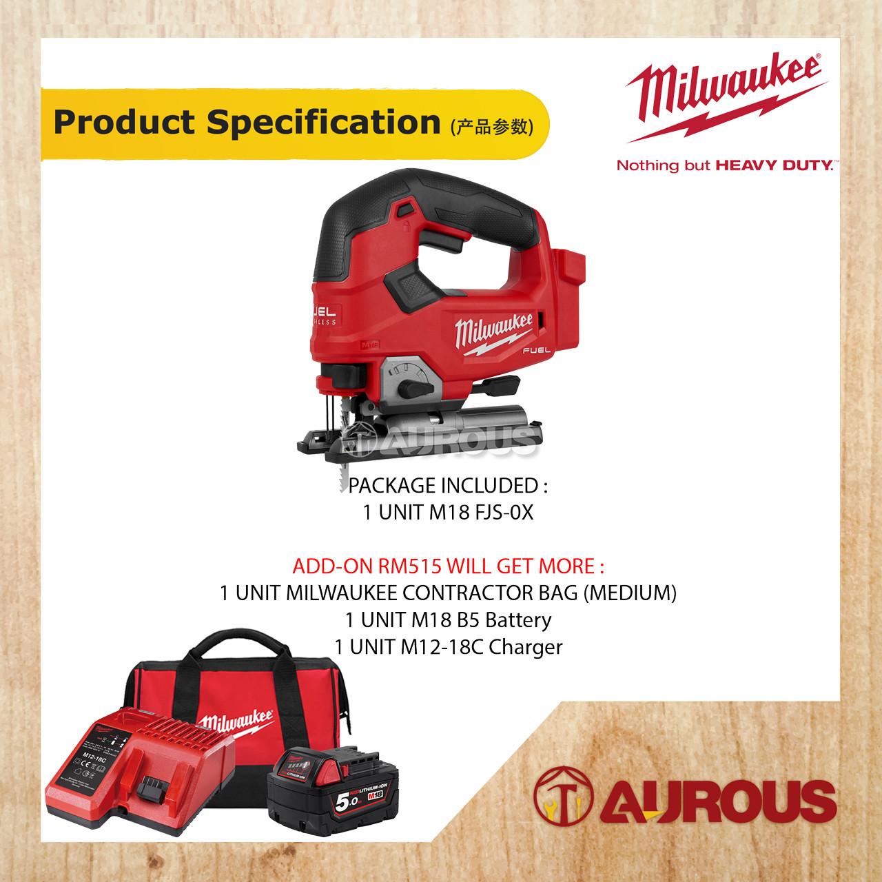 MILWAUKEE M18 FUEL CORDLESS TOP HANDLE JIGSAW M18 FJS-0X0 (BARE TOOL ...