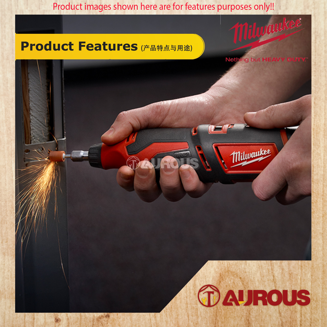 MILWAUKEE M12 C12 RT-0 SUB COMPACT ROTARY TOOL (BARE TOOL) - Aurous ...