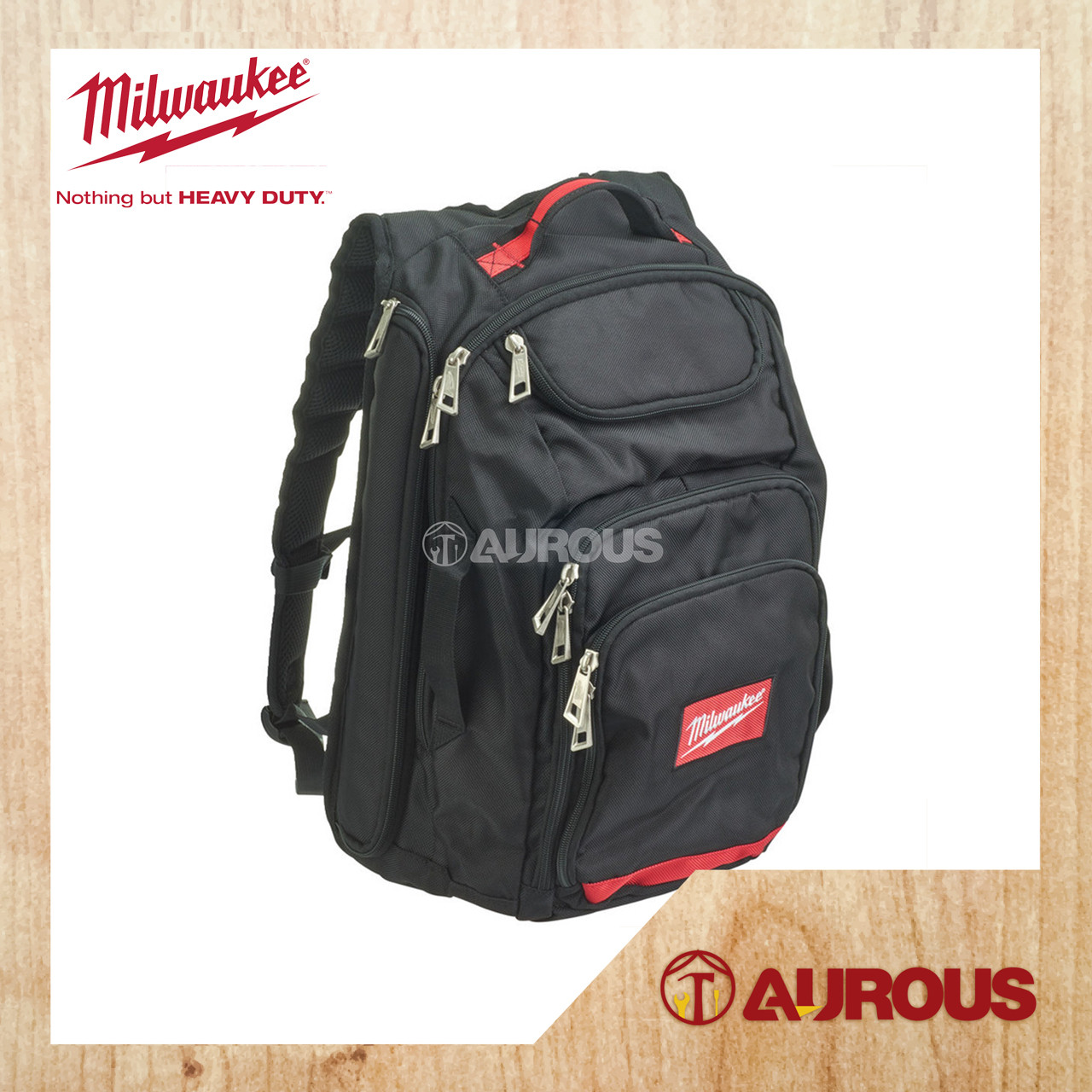 MILWAUKEE TRADESMAN BACKPACK JOBSITE BAG WITH 18 ORGANISER POCKETS ...