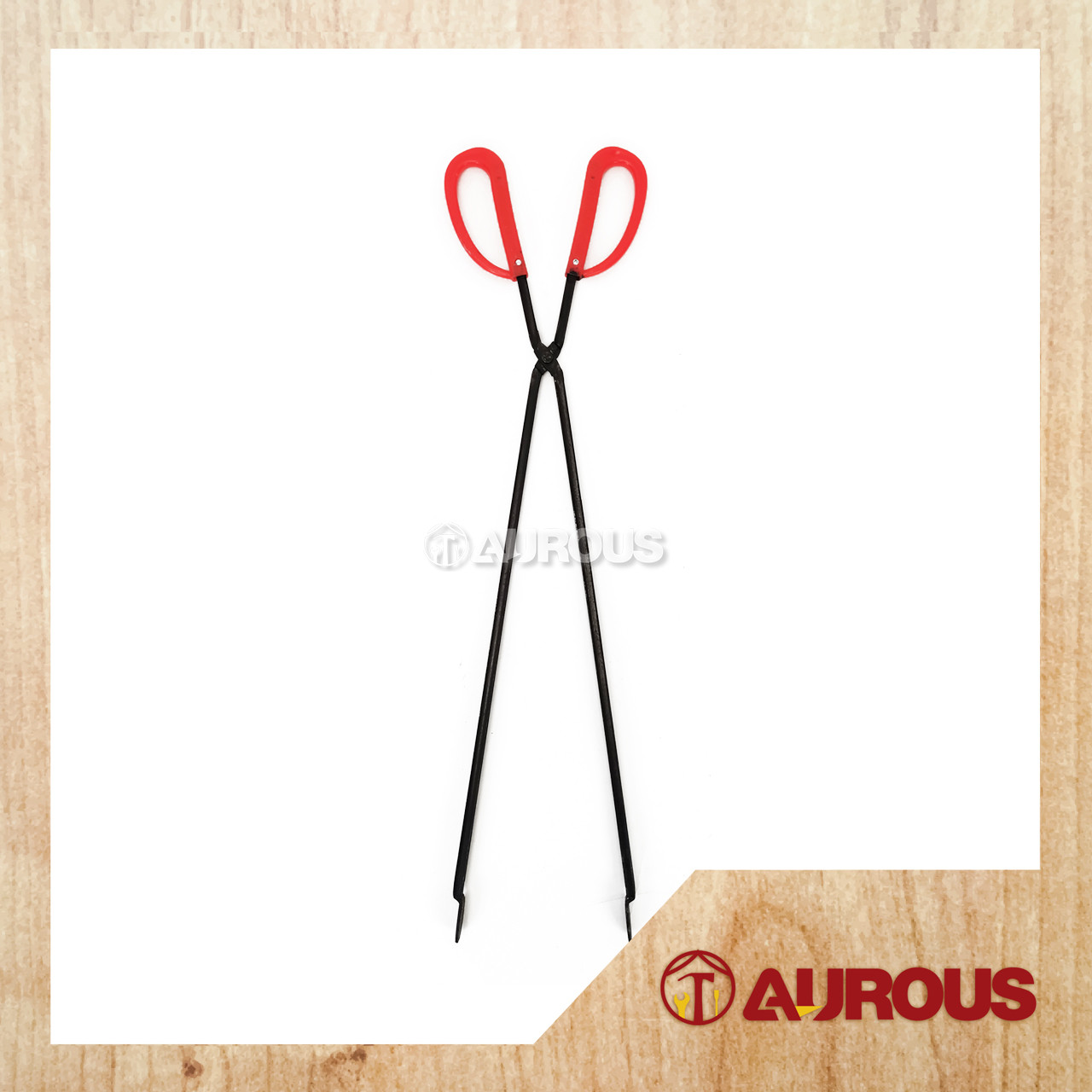 CHARCOAL METAL TONG PICKER RUBBISH C/W RED HANDLE - Aurous Hardware ...