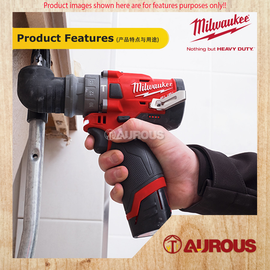 MILWAUKEE M12 3.0Ah RED REDLITHIUM-ION BATTERY M12 B3 - Aurous Hardware ...