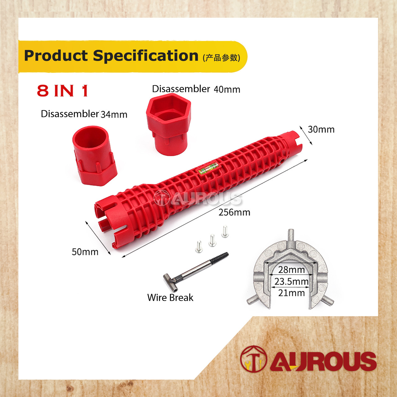 FAUCET & SINK INSTALLER TOOL OR MULTI PURPOSE BASIN OPENER WRENCH WATER ...