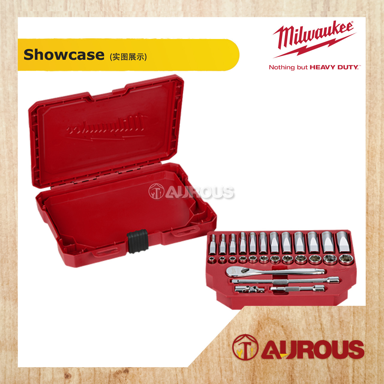 MILWAUKEE 1/4'' DRIVE METRIC 28PCS RACHET & SOCKET SET (4932-4649-43) - Aurous Hardware Online Store