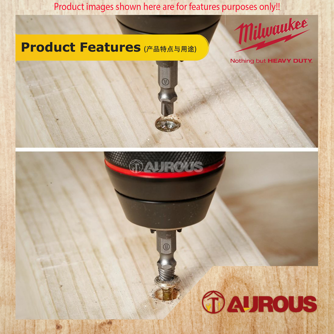 MILWAUKEE M2 STEEL SCREW EXTRACTOR 4 PCS SET (SIZES #1, #2, #3, #4) 49 ...