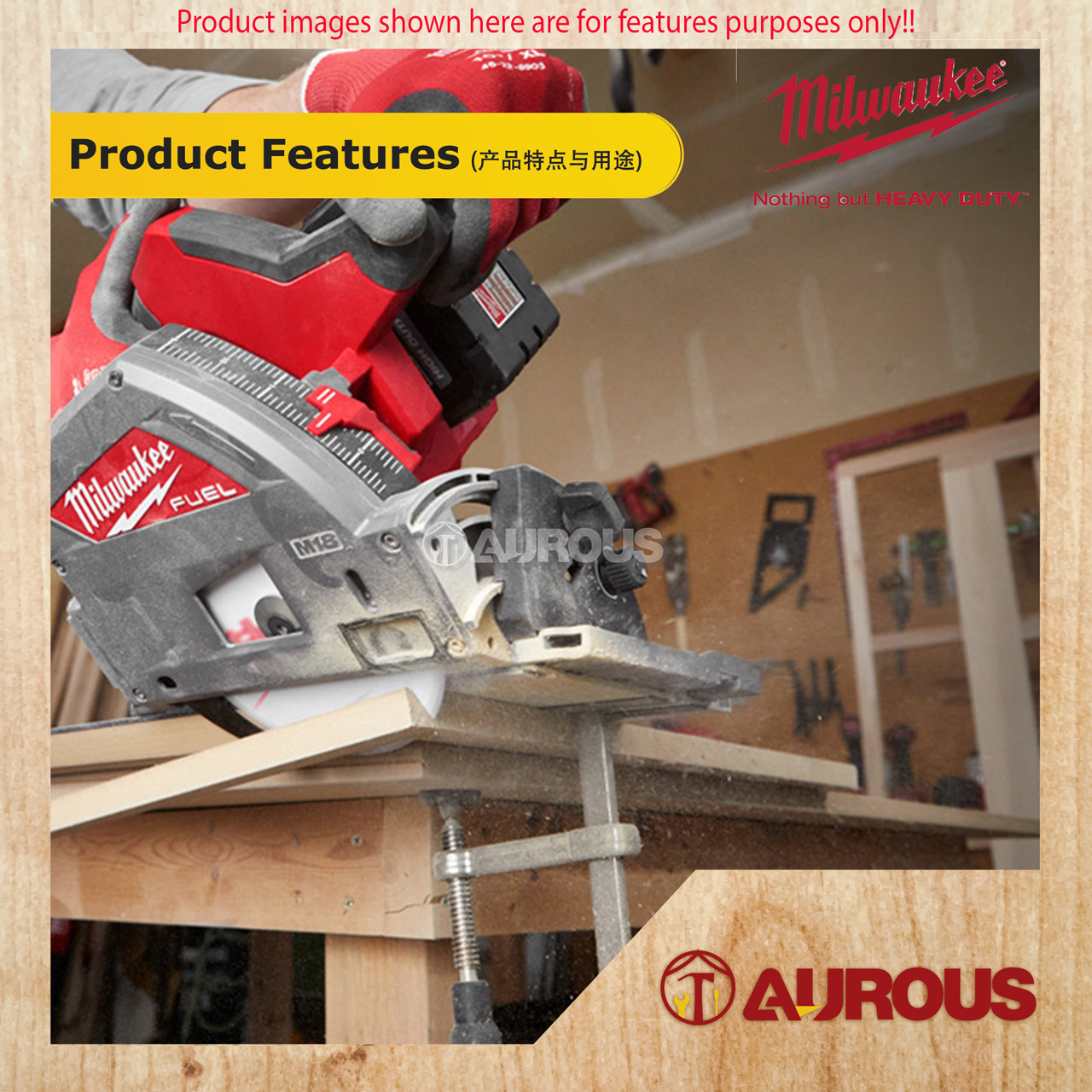 MILWAUKEE GUIDE RAIL F CLAMPS PSA-1 EMEA (FOR M18 FPS55) - Aurous ...