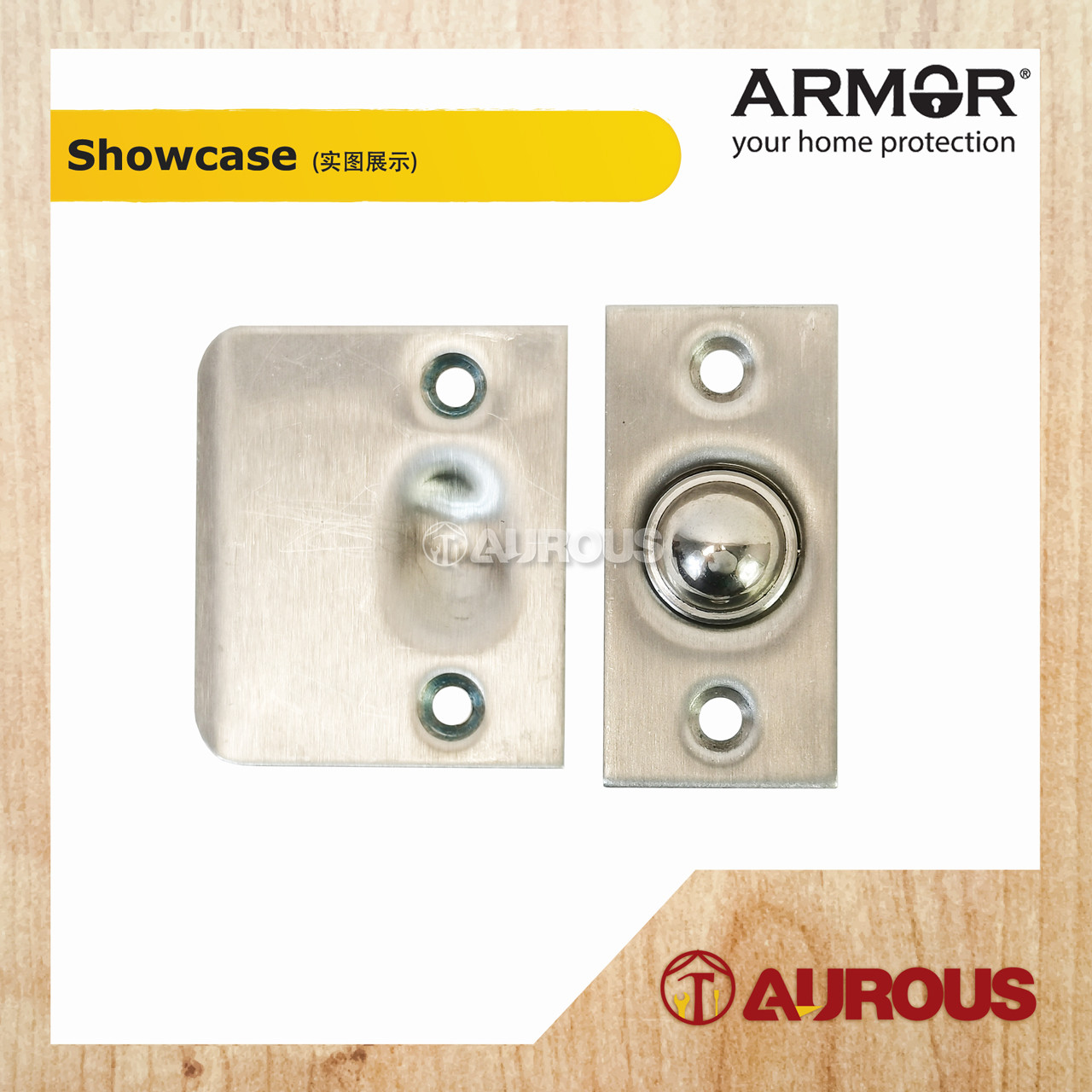 ARMOR STAINLESS STEEL SUS304 ROLLER BALL CATCH LOCK FOR HOUSE DOOR LOCK ...