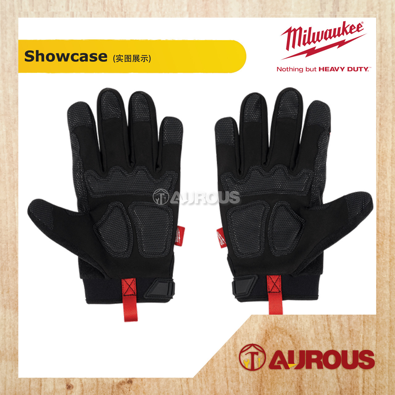 MILWAUKEE HEAVY DUTY IMPACT RESISTANT DEMOLITION GLOVES (S) 48-22-8750 ...