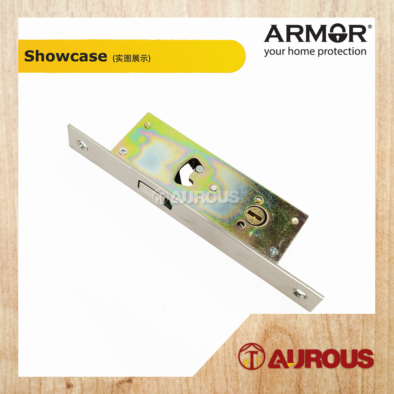ARMOR STAINLESS STEEL SUS304 SINGLE MORTISE HOOK LOCK AML-H1683/SS ...