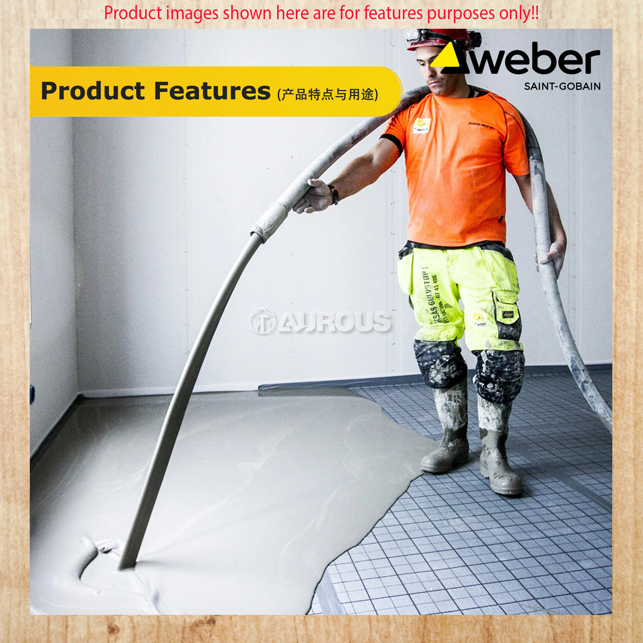 WEBER SELF LEVELING CEMENT FAST HARDENING CEMENTTITIOUS FLOORING SYSTEM ...