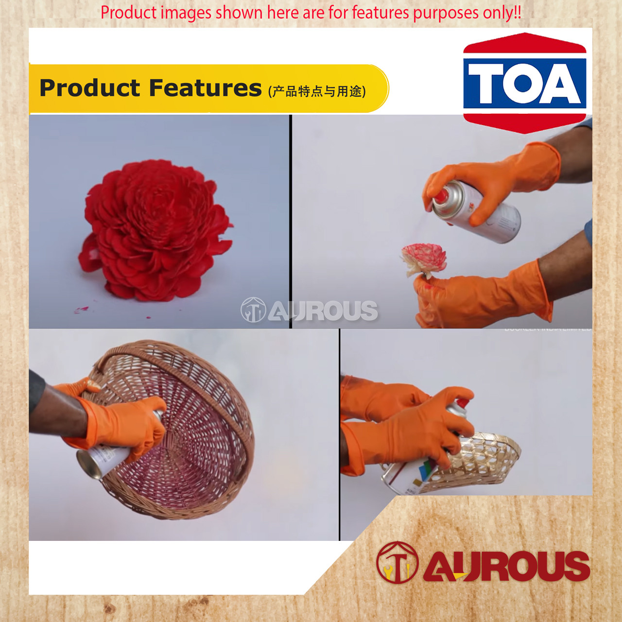 TOA WIN ACRYLIC LACQUER SPRAY PAINT ALL-PURPOSES STANDARD COLORS 400CC ...