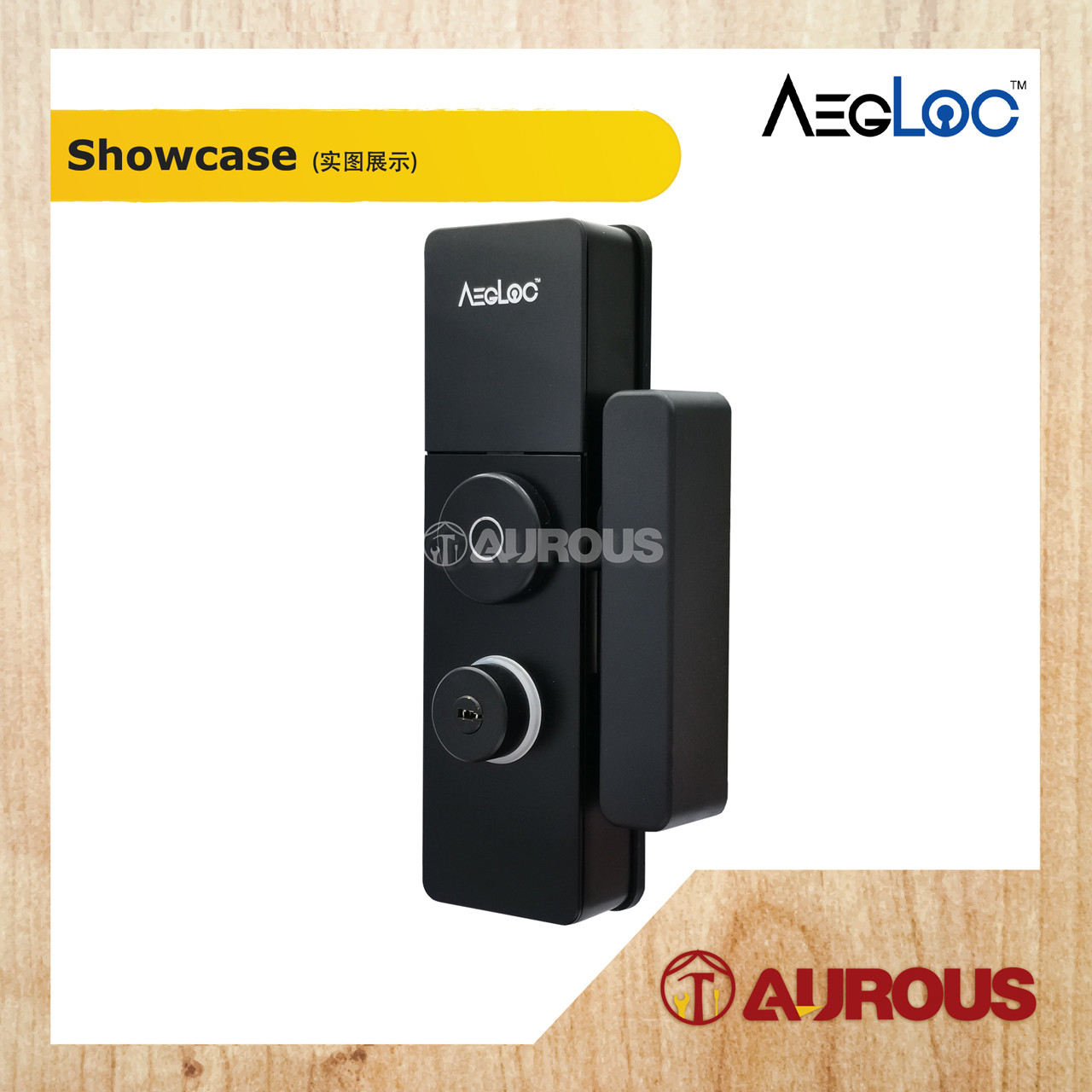 ARMOR AEGLOC DIGITAL FINGERPRINT SMART DIGITAL RIM DOOR SECURITY LOCK ...