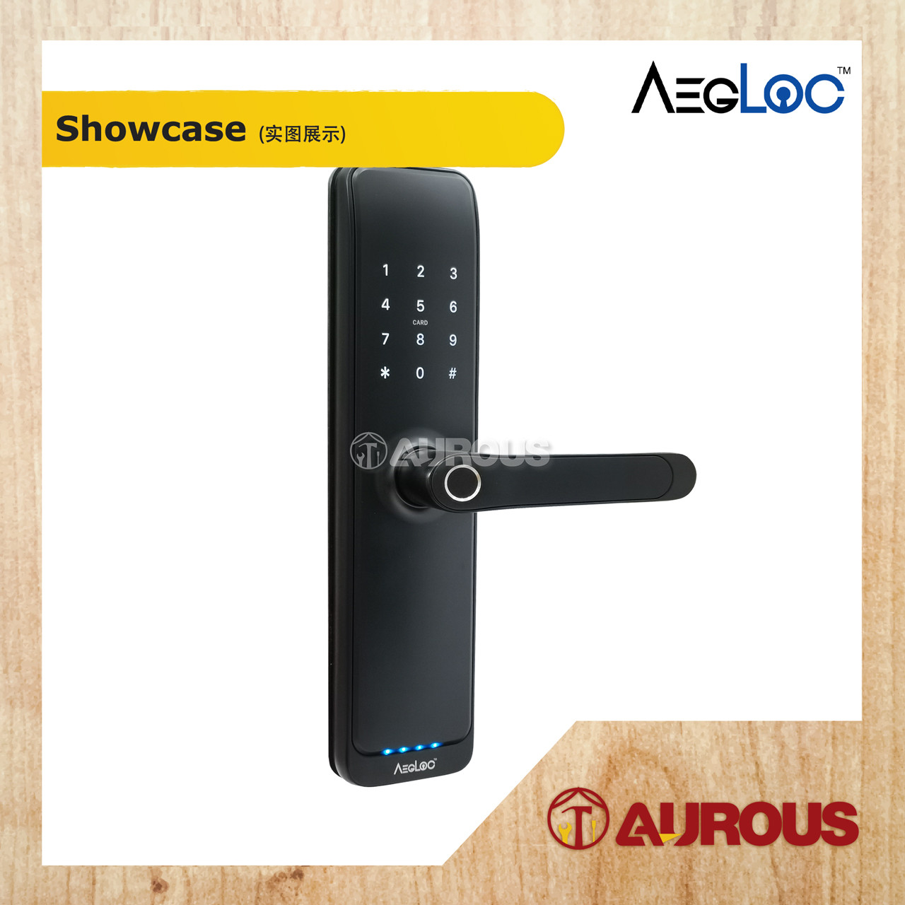 ARMOR AEGLOC DIGITAL FINGERPRINT SMART LEVER LOCK SECURITY LOCK (AEG ...