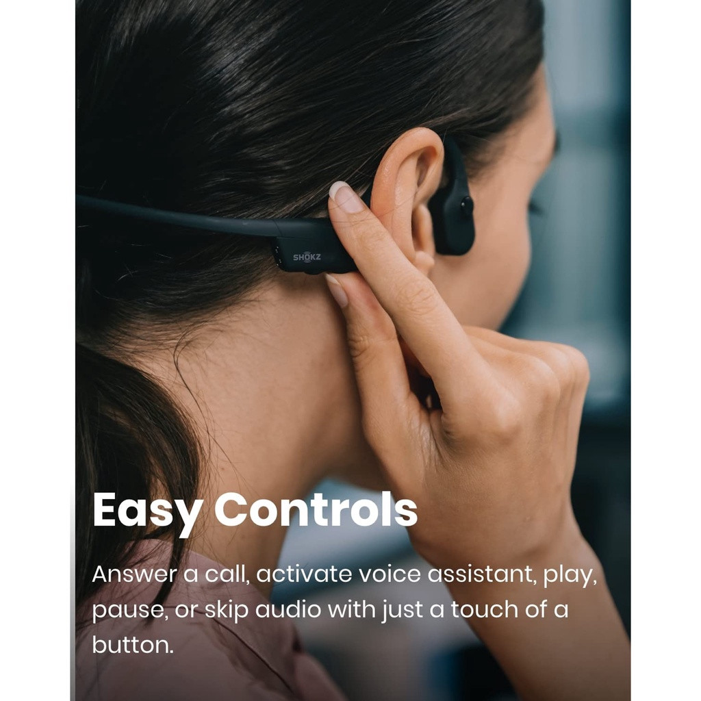 SHOKZ OpenComm UC | Bone Conduction Open-Ear Stereo Bluetooth Headset ...