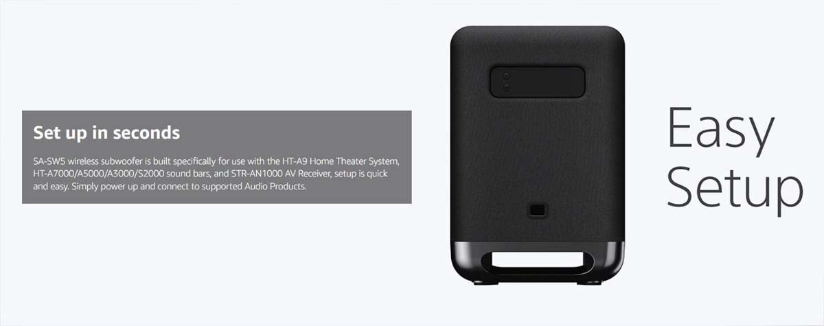 Sony SA-SW5 300W Additional Wireless Subwoofer - MSL Digital Online Store