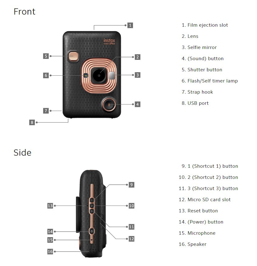 FUJIFILM INSTAX Mini LiPlay Hybrid instant camera [FREE Mini Film Twin ...