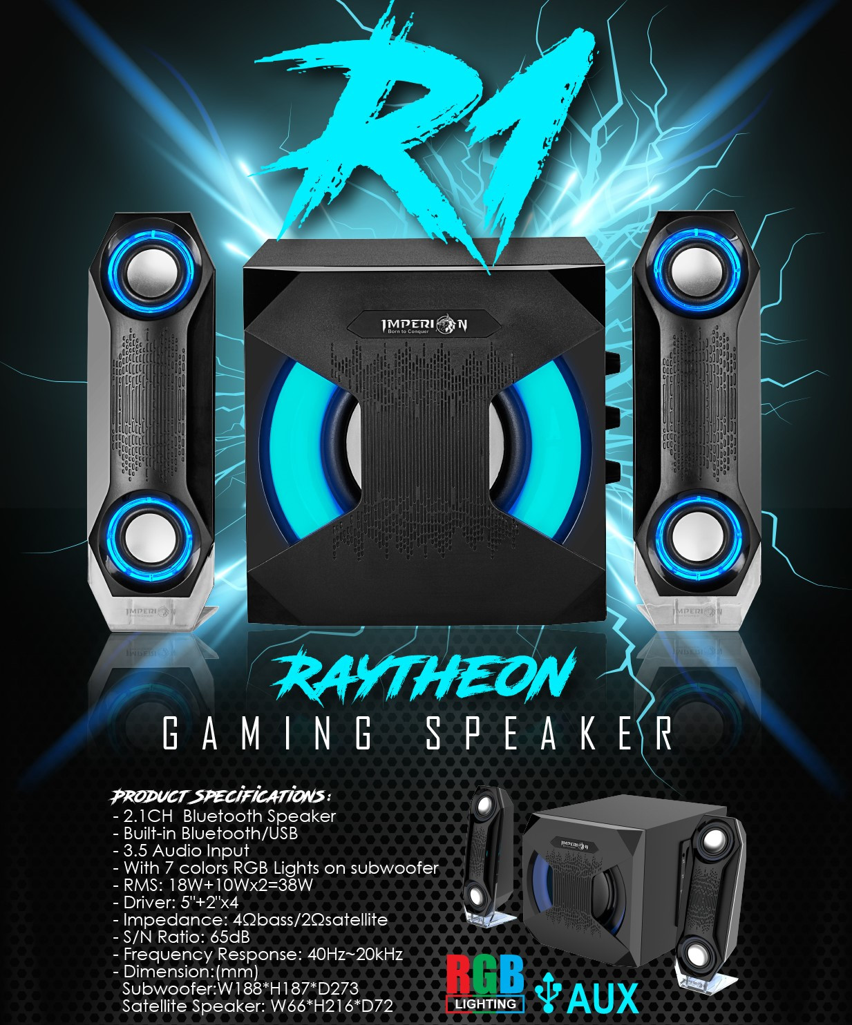 IMPERION RAYTHEON R1 MULTIMEDIA SPEAKER [SBN:NO NILAI:NO MELAKA:NO HPS ...