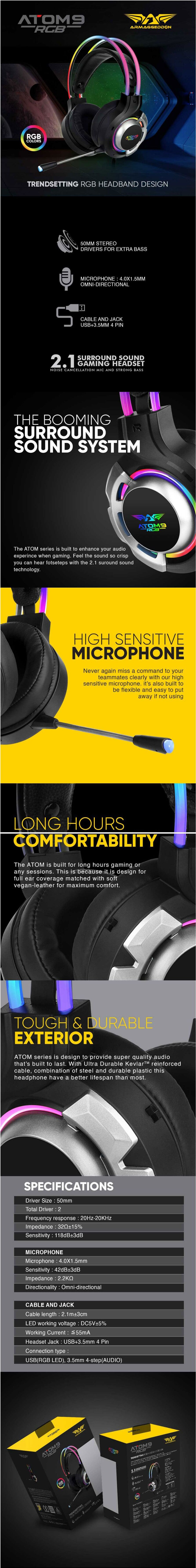 A25 AMG ATOM 9 GAMING HEADSET [SBN:NO NILAI:NO MELAKA:NO HPS:NO] | Thye ...