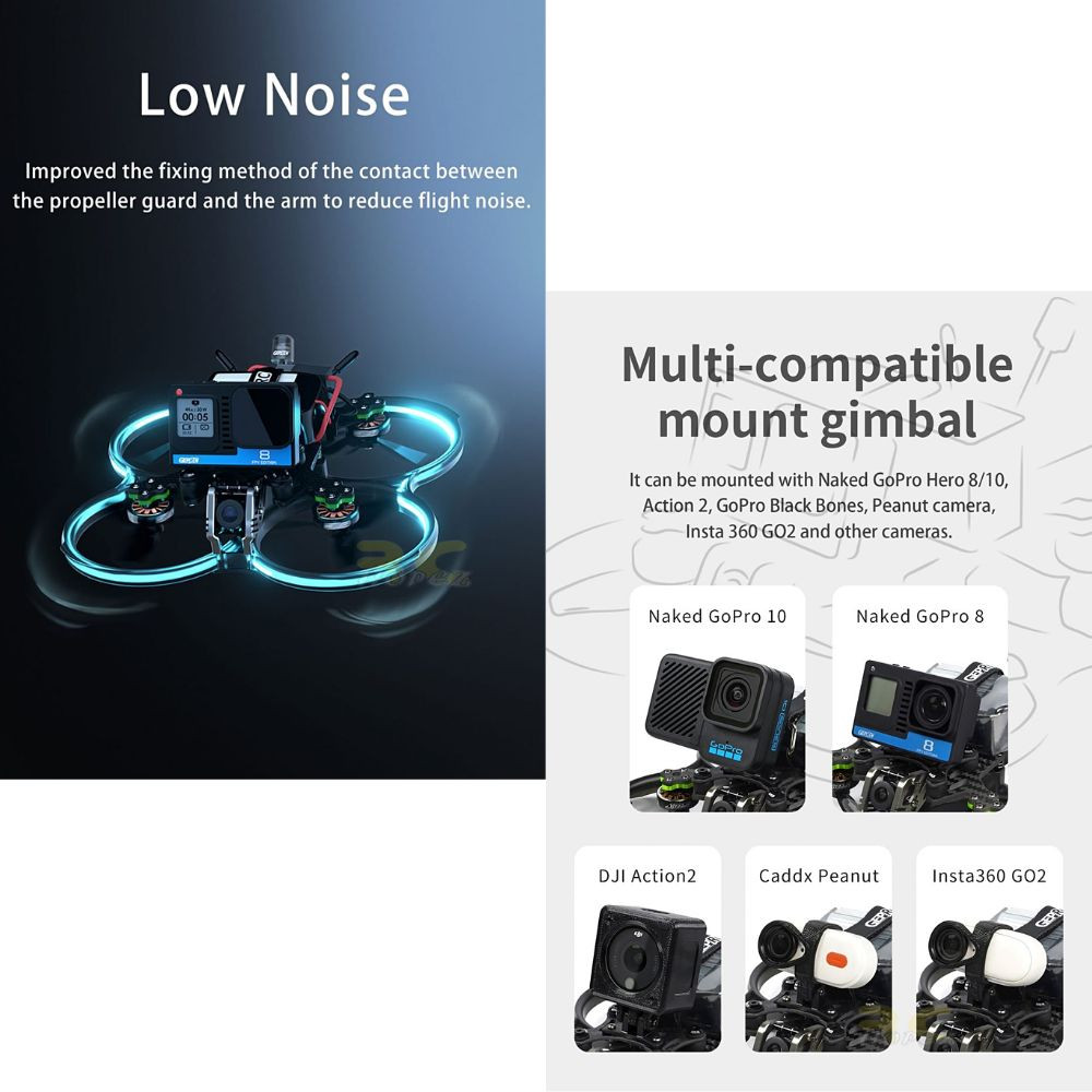 GEPRC Cinebot30 HD w/ Caddx Vista Nebula PRO 127mm 3Inch 6S FPV Drone ...