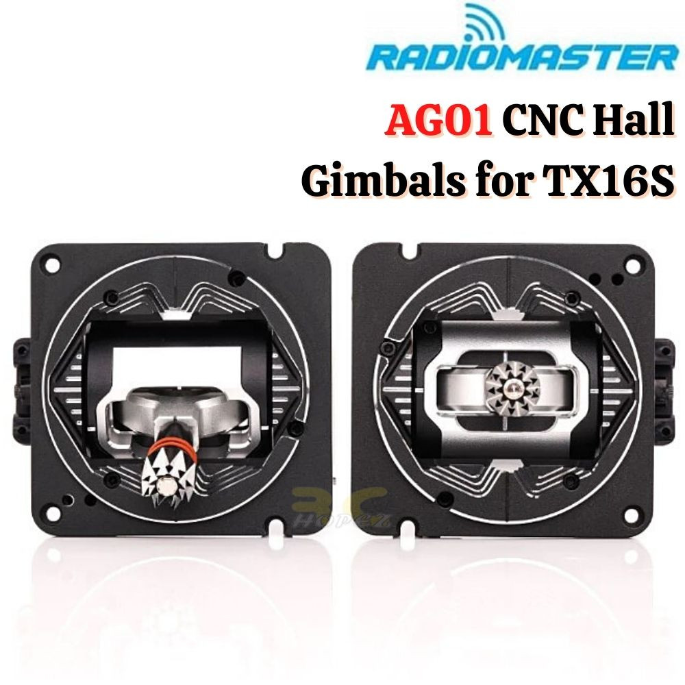 RadioMaster AG01 CNC Hall Gimbals for TX16S – Throttle & Centering (Set) TX-AG01 – RC HOPEZ
