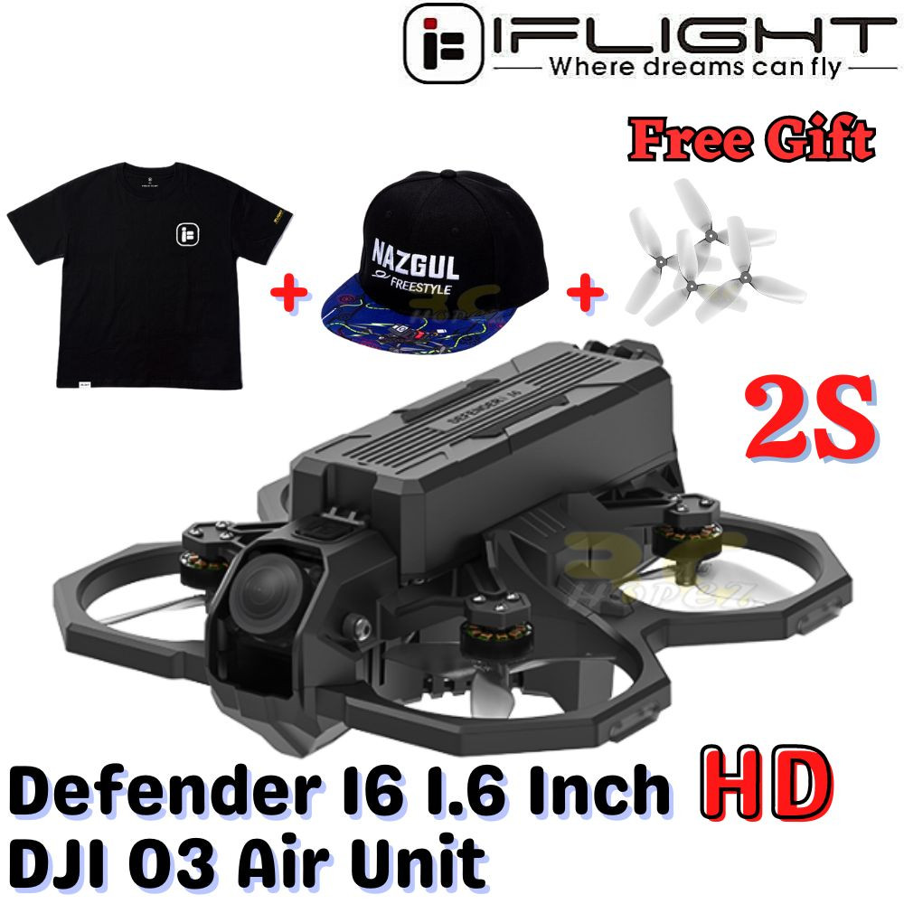 iFlight Defender 16 1.6 Inch 2S HD Drone With DJI O3 Air Unit DF16-HD ...