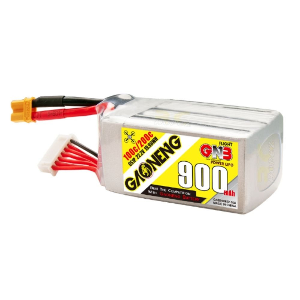 Gaoneng GNB 22.2V 900mAh 100C 6S Lipo Battery with XT60 Plug GNB900/100 ...
