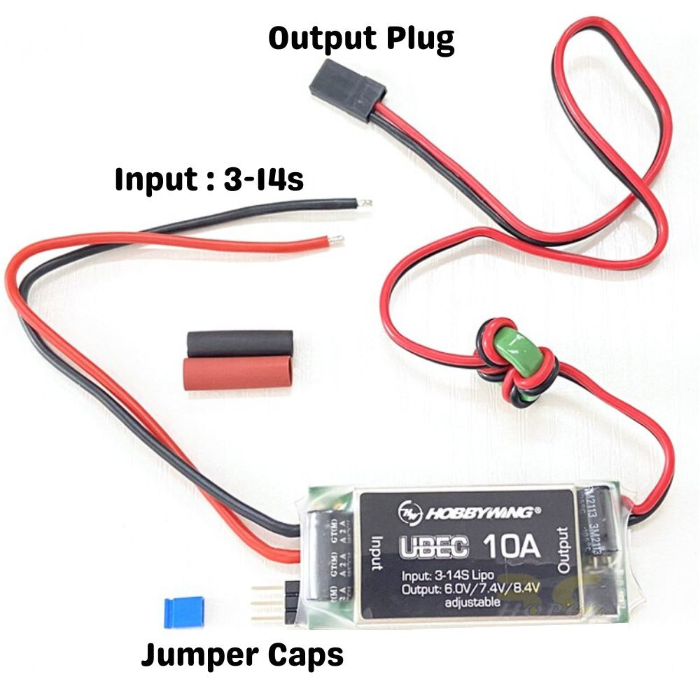 Hobbywing UBEC 10A Voltage Regulator Module 3-14S 6 / 7.4 / 8.4V 10A ...