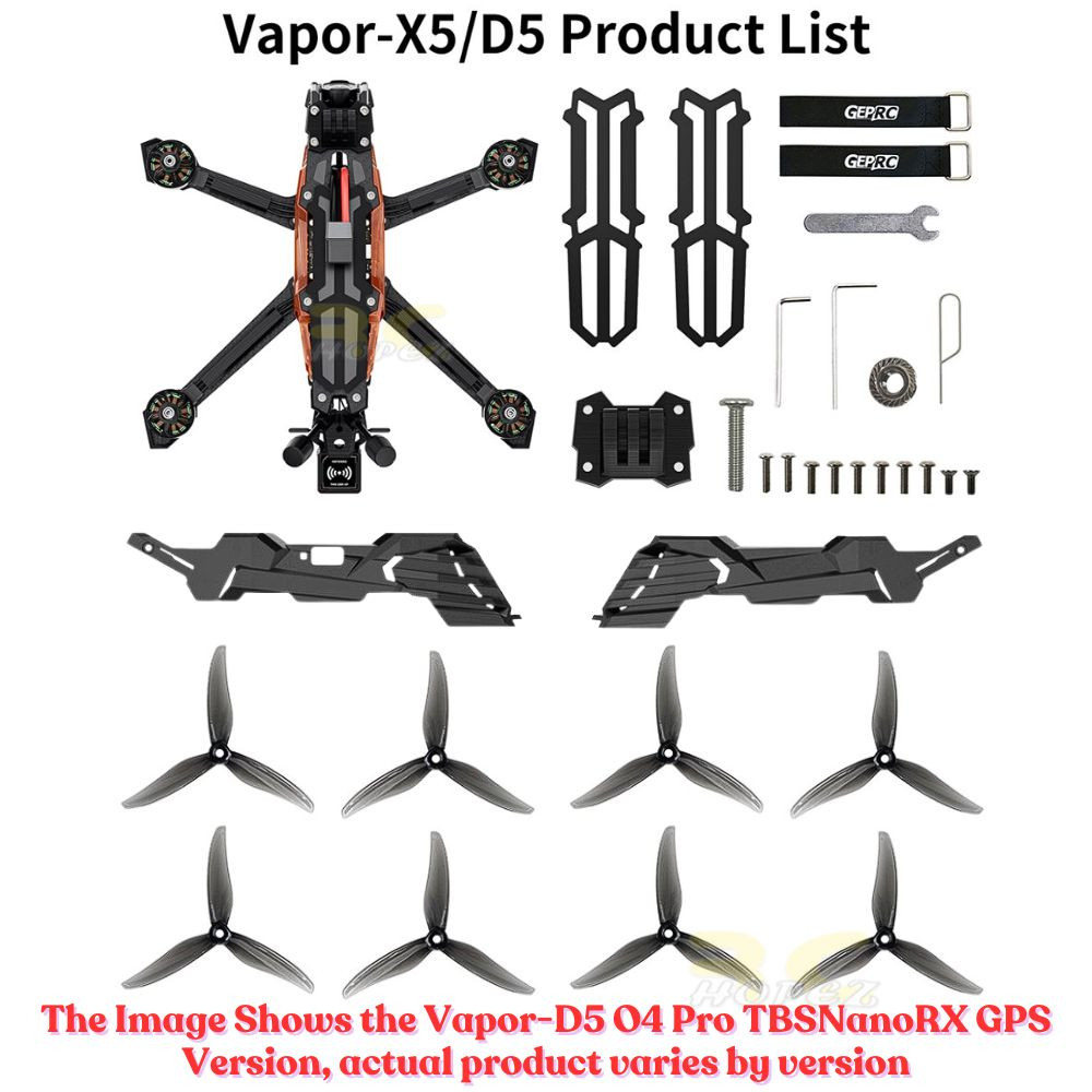 GEPRC Vapor-D5 HD DJI O4 Air Unit PRO With GPS 6S 5 Inch Freestyle ...