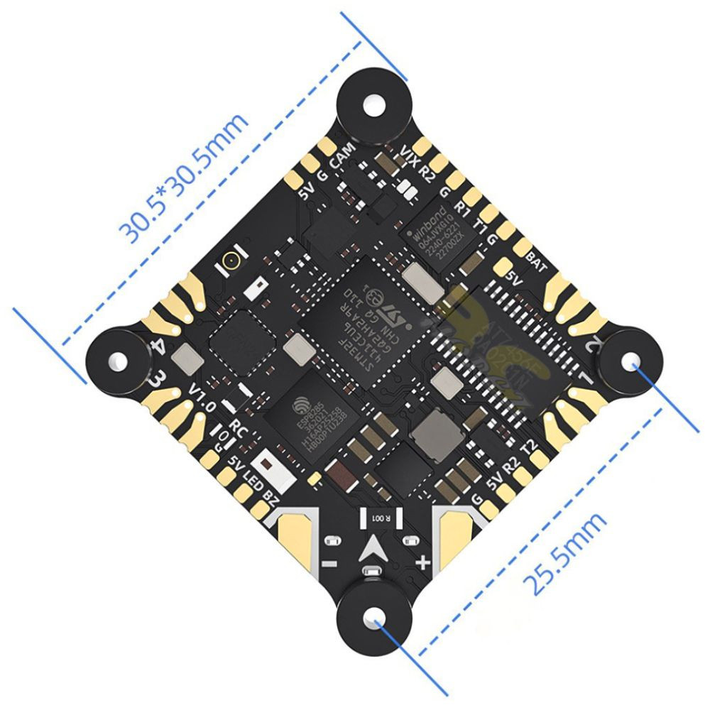 GEPRC TAKER F411-12A-E AIO 1-2S F411 FC 12A 4in1 ESC (25.5×25.5mm) for ...