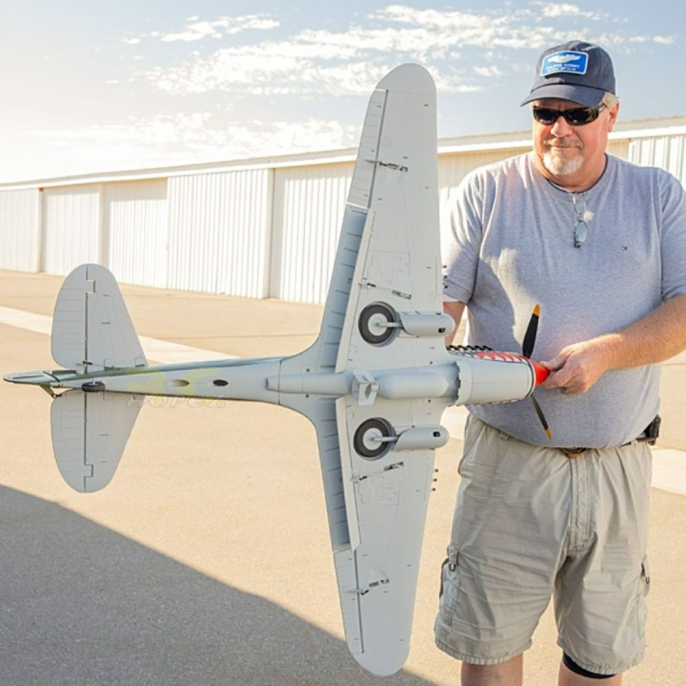 AF Model RC Warbird P-40 Warhawk 1100mm Wingspan Plane Green PNP AF-P40 ...