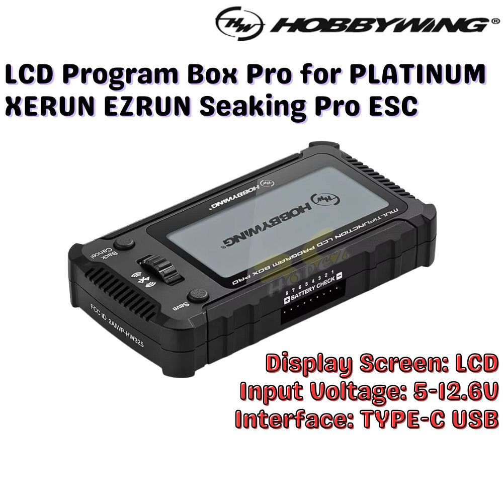Hobbywing Multifuntion LCD Program Box Pro for PLATINUM XERUN EZRUN Seaking Pro ESC For RC Car ...