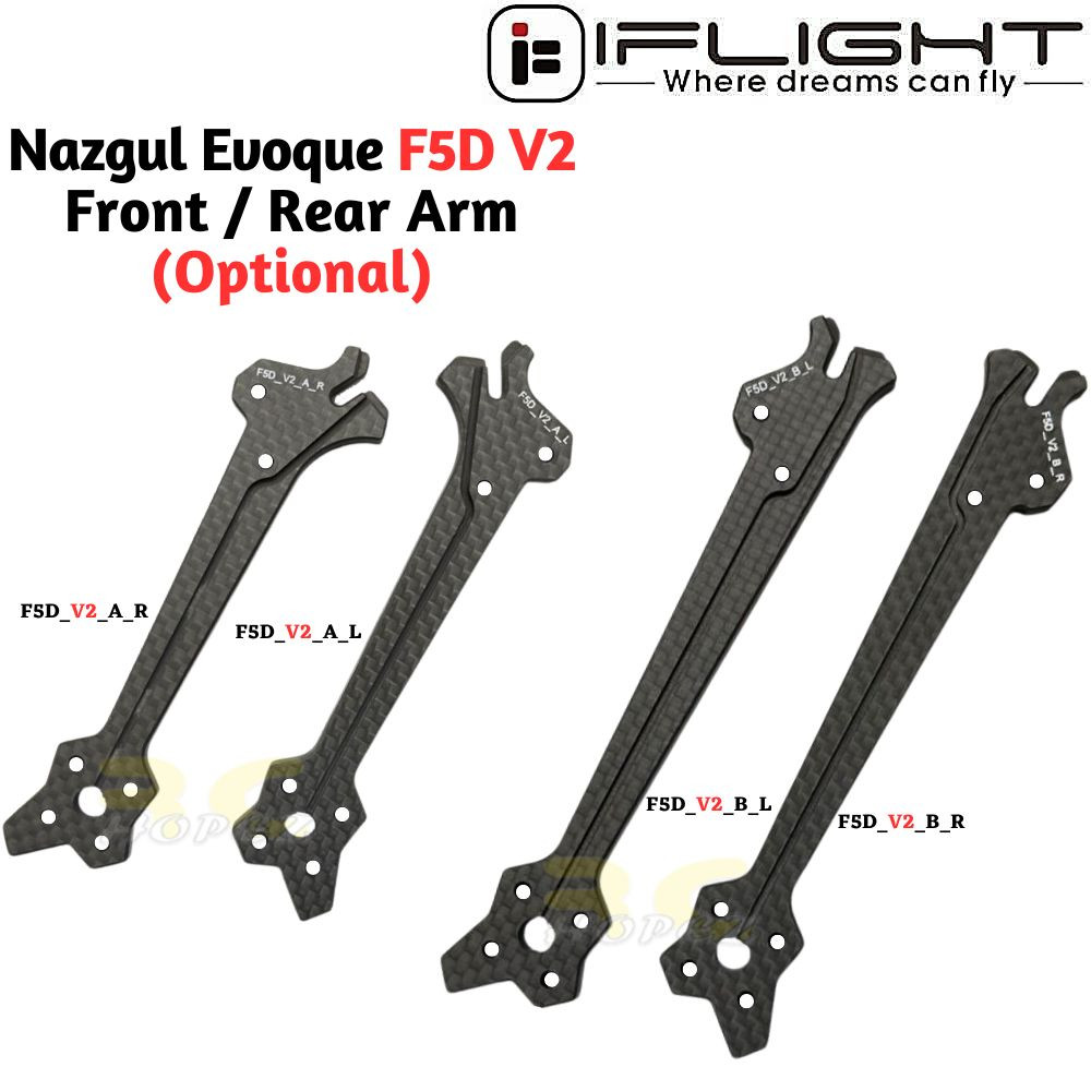 1pc iFlight Nazgul Evoque F5D V2 Frame Kit Spare Part 6mm Front/Rear ...
