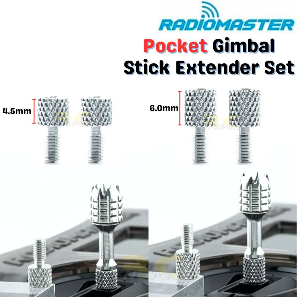 RadioMaster Pocket Radio Controller Gimbal Stick Extender Set TX-0010 ...