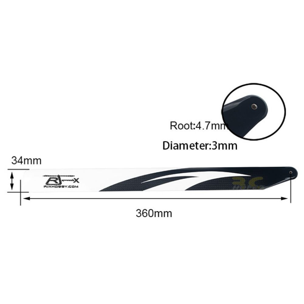 RJX 360mm CF Blades -FBL Version RJX360 – RC HOPEZ