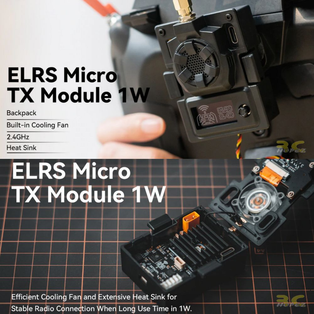 BETAFPV ExpressLRS ELRS 2.4G Micro TX Module 1W for Radiomaster TX16S ...