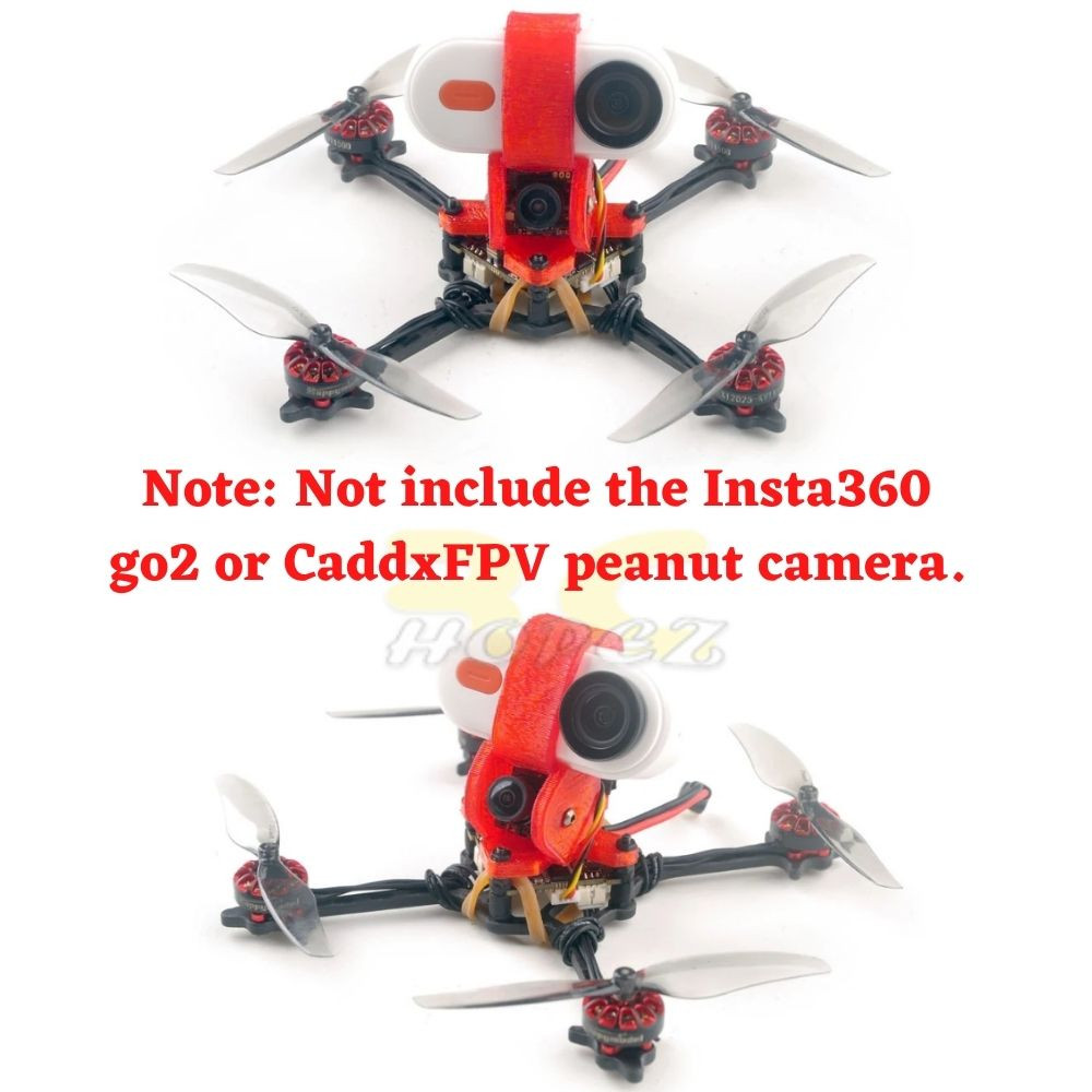 Happymodel Crux3 115mm 1S ELRS F4 2G4 AIO BNF w/Caddx ANT 1200tvl 3 ...