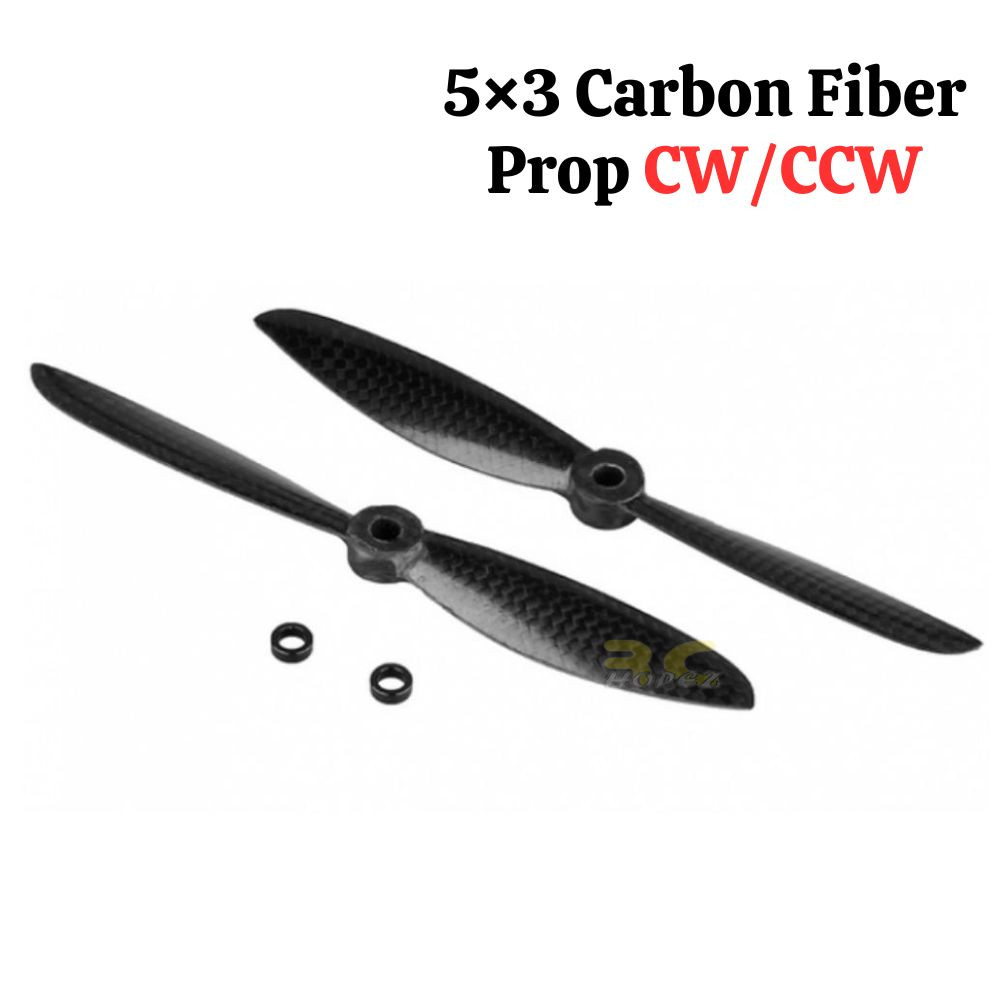 5×3 Carbon Fiber Props CW/CCW Set (Black) CF5030 – RC HOPEZ