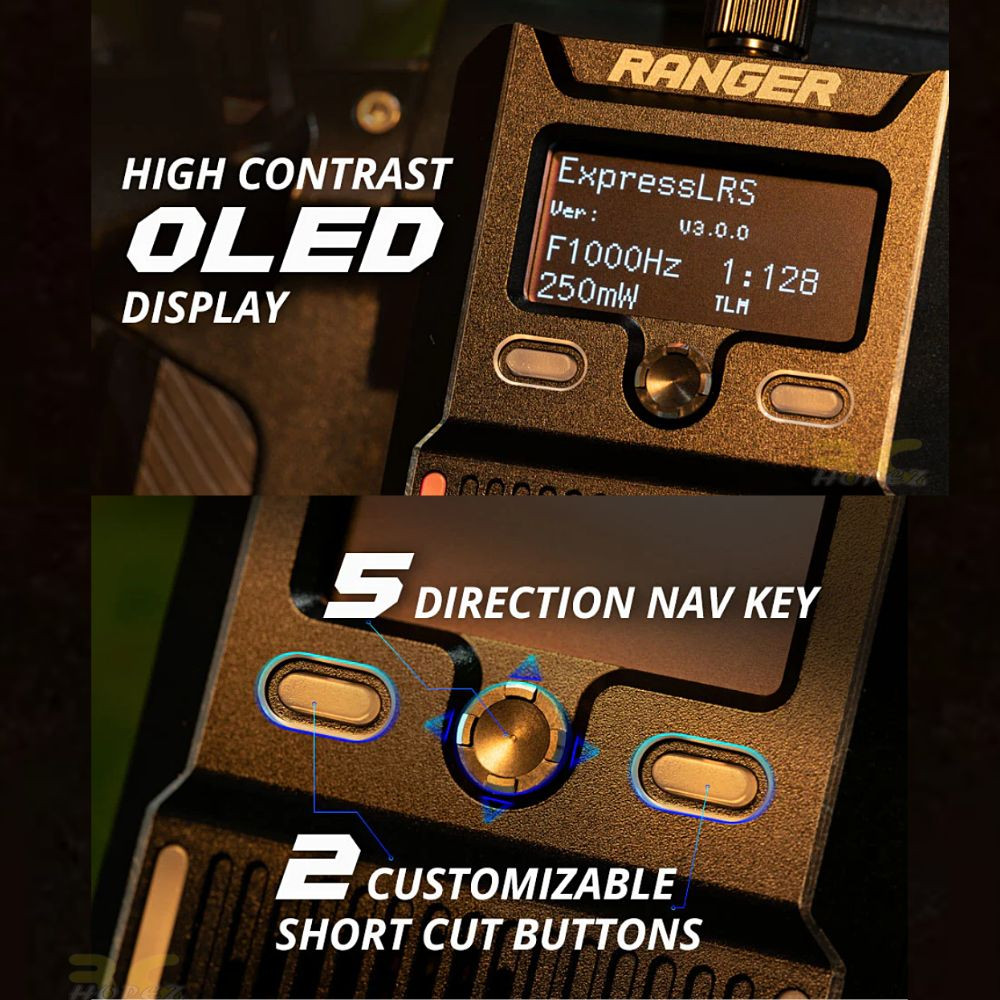 RadioMaster Ranger 2.4GHz ELRS Module with Nano Micro Adapter for Zorro ...