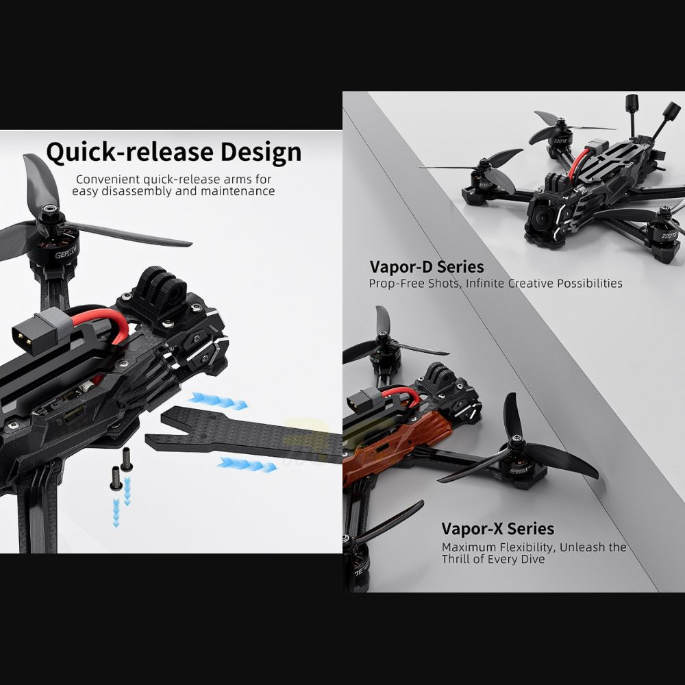 GEPRC Vapor-D5 HD DJI O4 Air Unit PRO With GPS 6S 5 Inch Freestyle ...