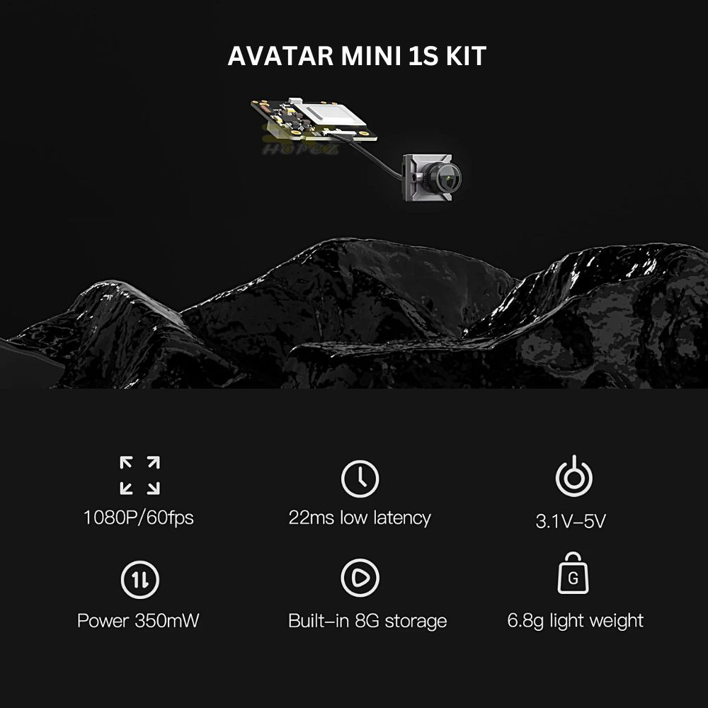 Caddx Walksnail Avatar HD Nano Camera / Mini 1S VTX Kit WN-Avatar Mini ...