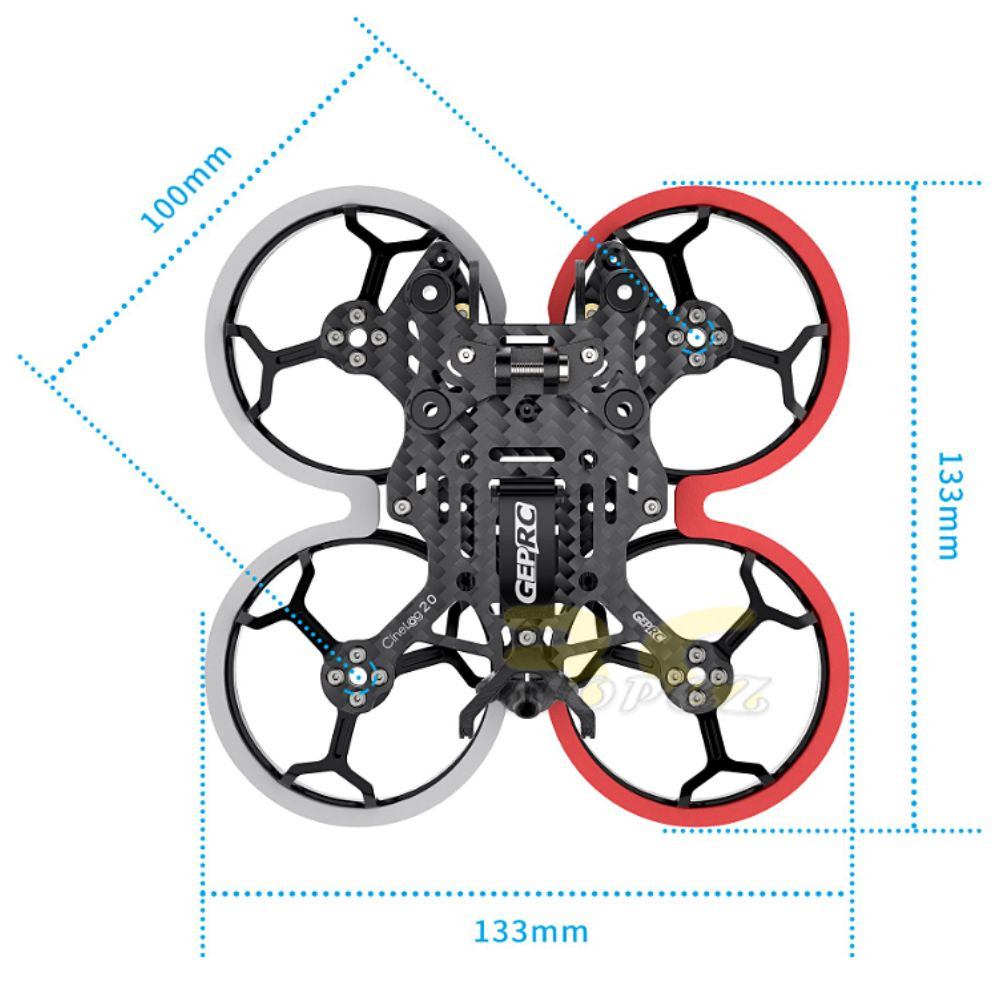 GEPRC Cinelog20 CL20 100mm 2Inch Compatible Analog/DJI 03 HD Frame Kit ...
