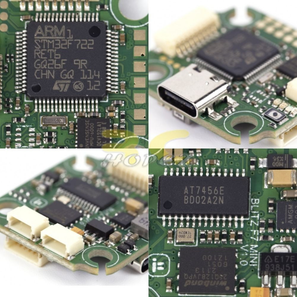 iFlight 20x20mm BLITZ Mini F7 V1.1 Flight Controller & E55 55A 2-6S 4 ...