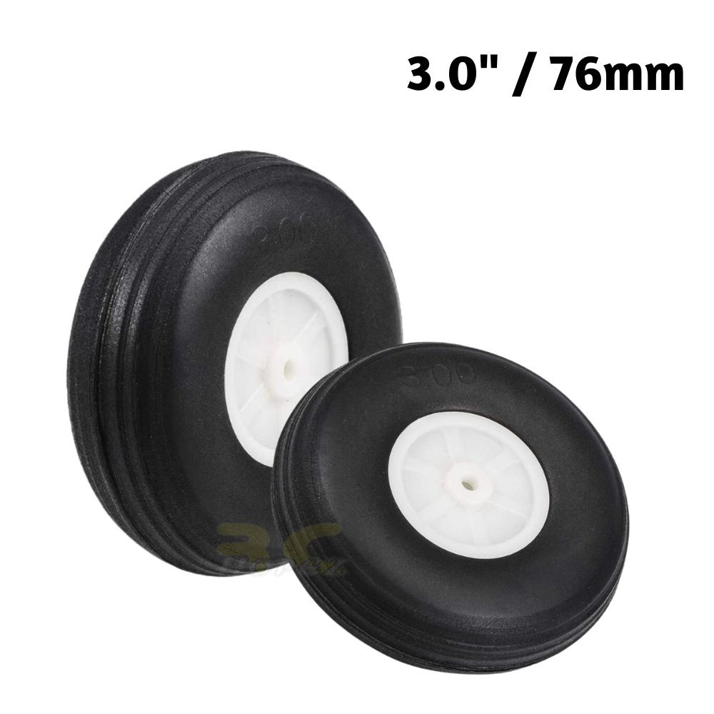 RC DIY Plane Rubber Wheels (Diameter 57mm/76mm/88mm ) For Rc Fixed-Wing ...
