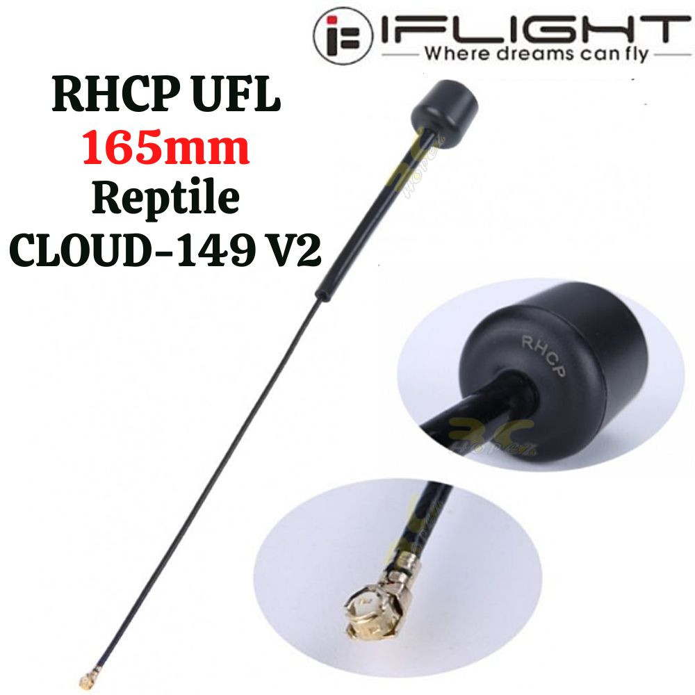 iFlight Albatross RHCP Antenna UFL (IPEX) 165mm for Reptile CLOUD-149 ...