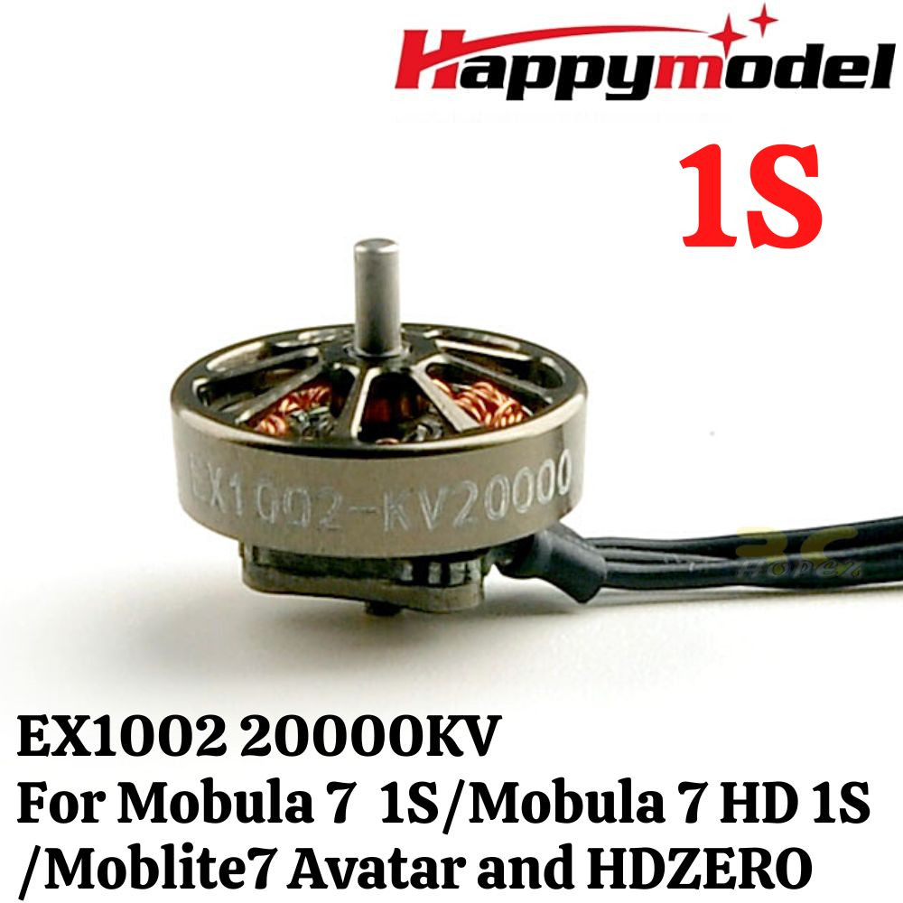 Happymodel EX1002 20000KV 1S New Series Brushless Motor 1.5mm Shaft for Mobula7 1S/Moblite7 1S ...