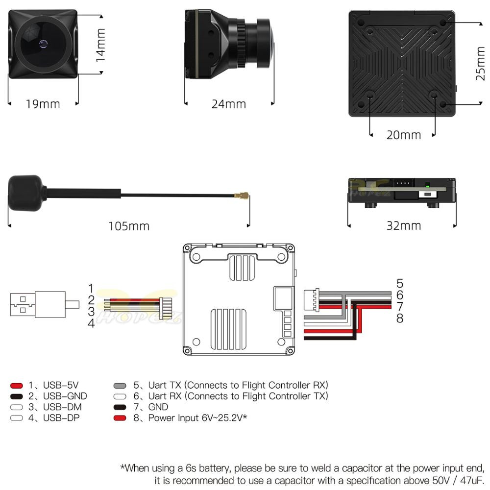 Caddx Walksnail Avatar HD Pro Camera / VTX V2 (Dual Antennas Version ...