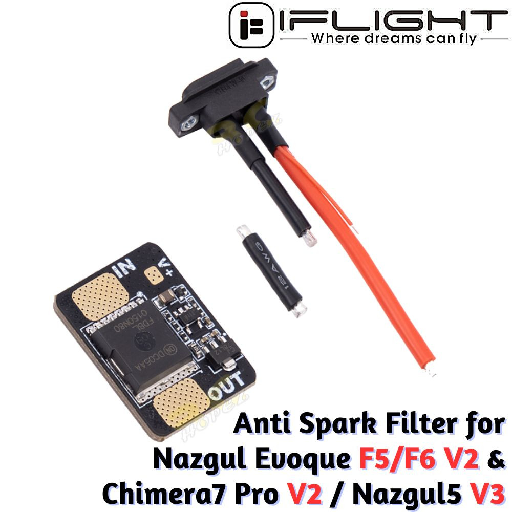 iFlight Anti Spark Filter for Nazgul Evoque F5/F6 V2/Chimera7 Pro V2 ...