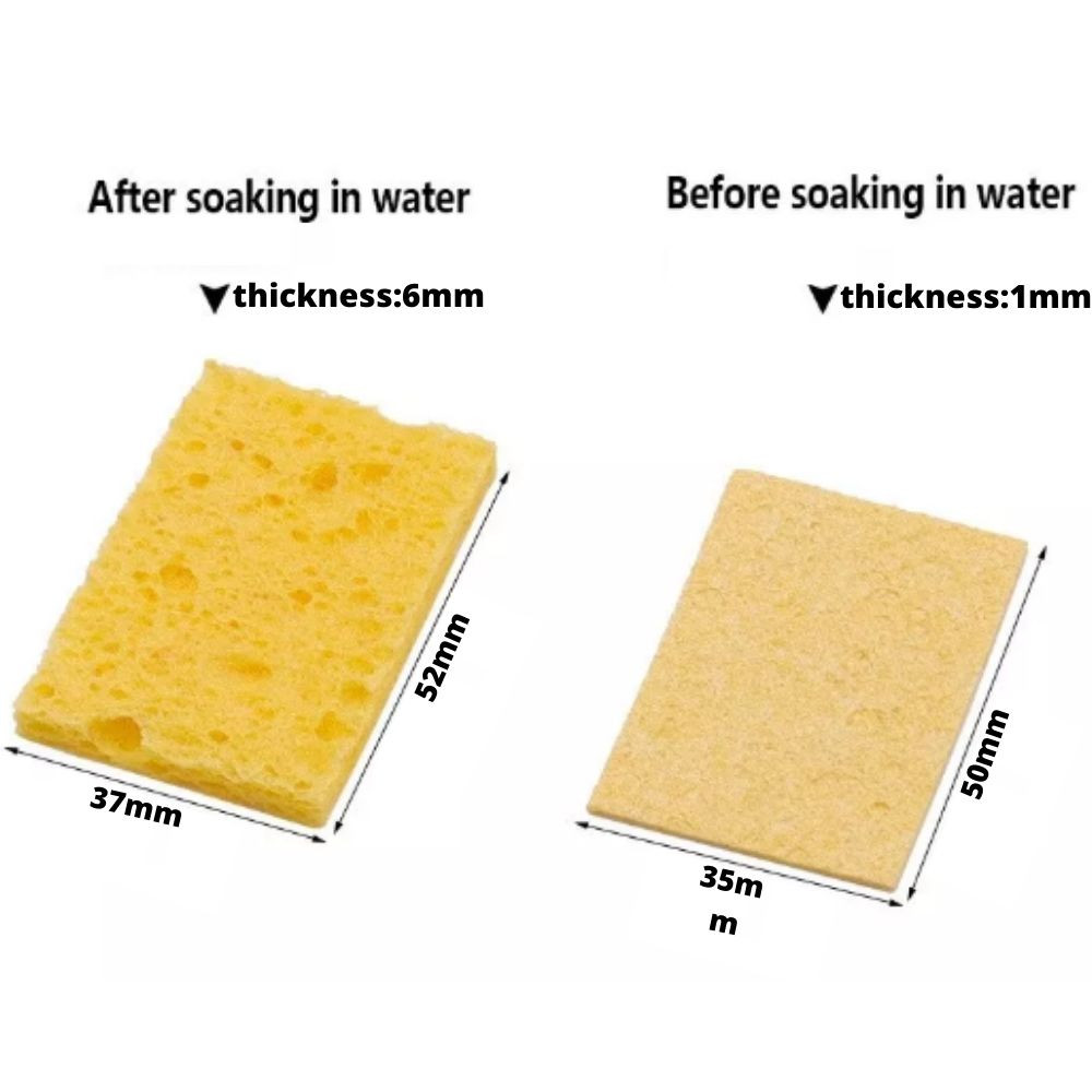 Cleaning Sponge for Soldering Iron Tips Remove Slag Flux Tin Solder ...