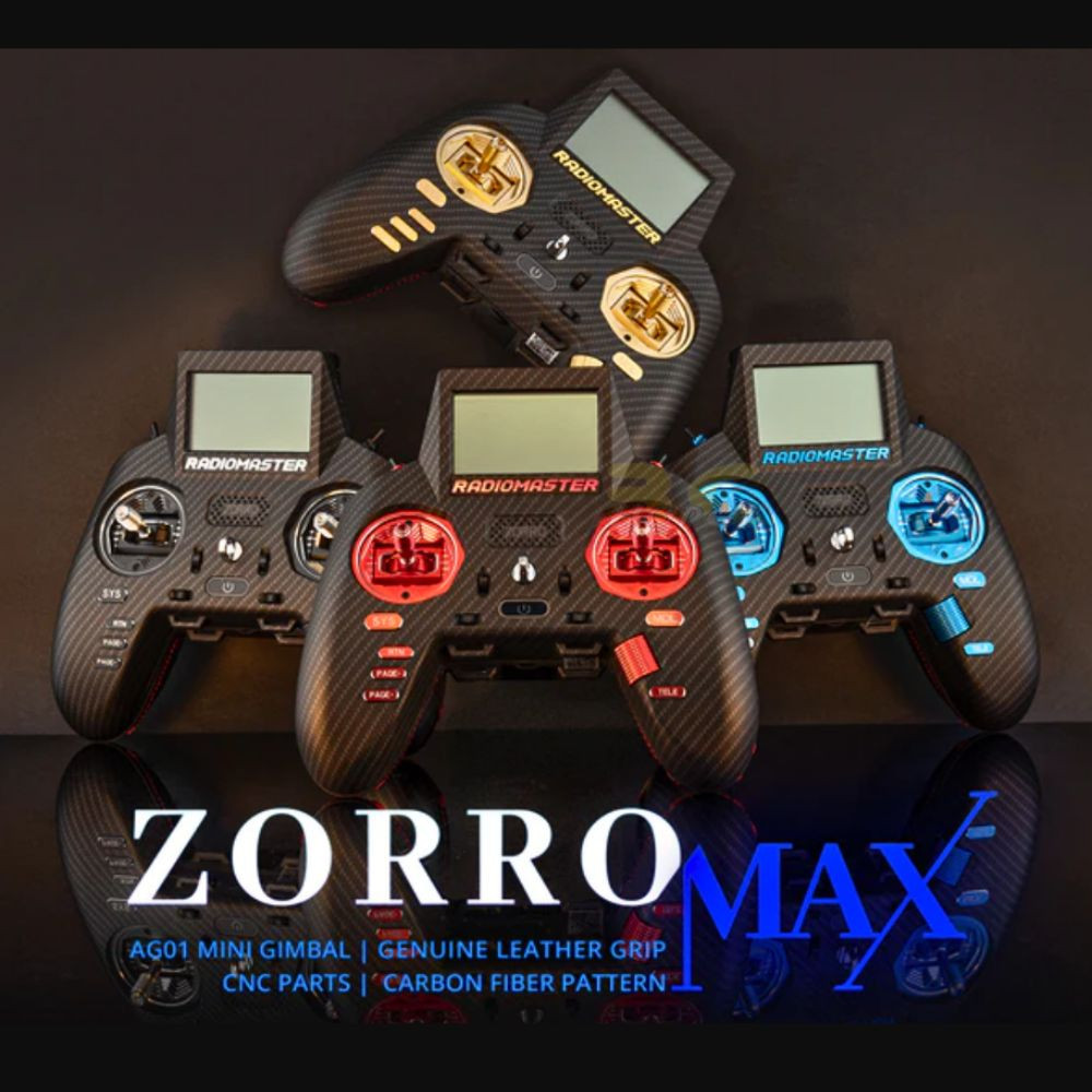 RadioMaster Zorro Max Edition AG01 Mini Hall Gimbals JP4IN1 Multi ...