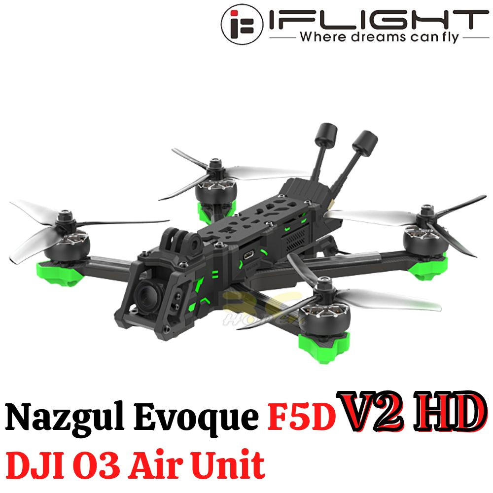 iFlight Nazgul Evoque F5D V2 DeadCat HD 6S 5 Inch FPV Racing Drone With ...