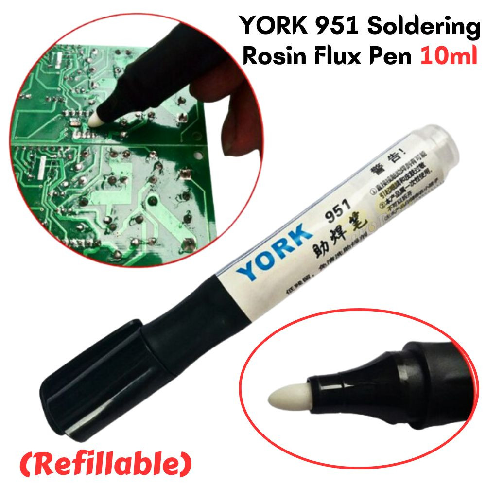 951 Kester YORK Portable Rosin Flux Pen for Automotive Computer Telecom ...